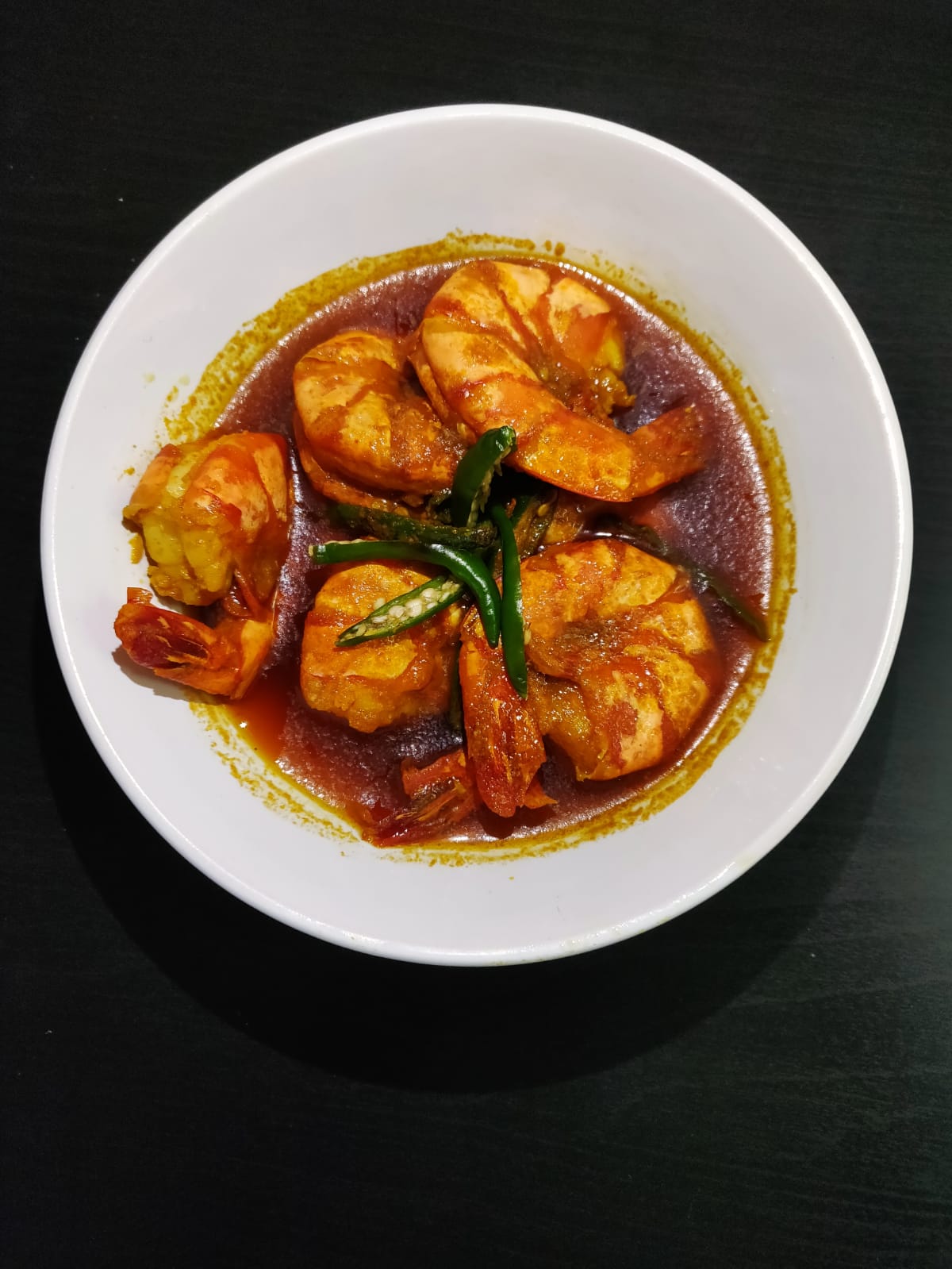 Chingri Macher Jhal - Spicy Prawn Curry